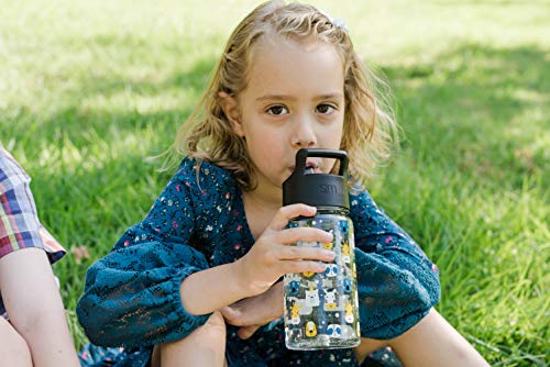 Simple Modern Disney Kids Water Bottle Plastic BPA-Free Tritan Cup with Leak Proof Straw Lid | Reusable and Durable for Toddlers, Boys, Girls | Summit Collection | 16oz, Minnie Mouse Retro