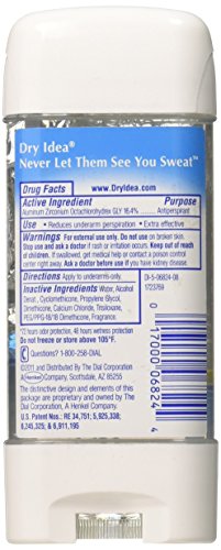 Dry Idea Clear Gel Antiperspirant/Deodorant, Powder Fresh - 3 oz