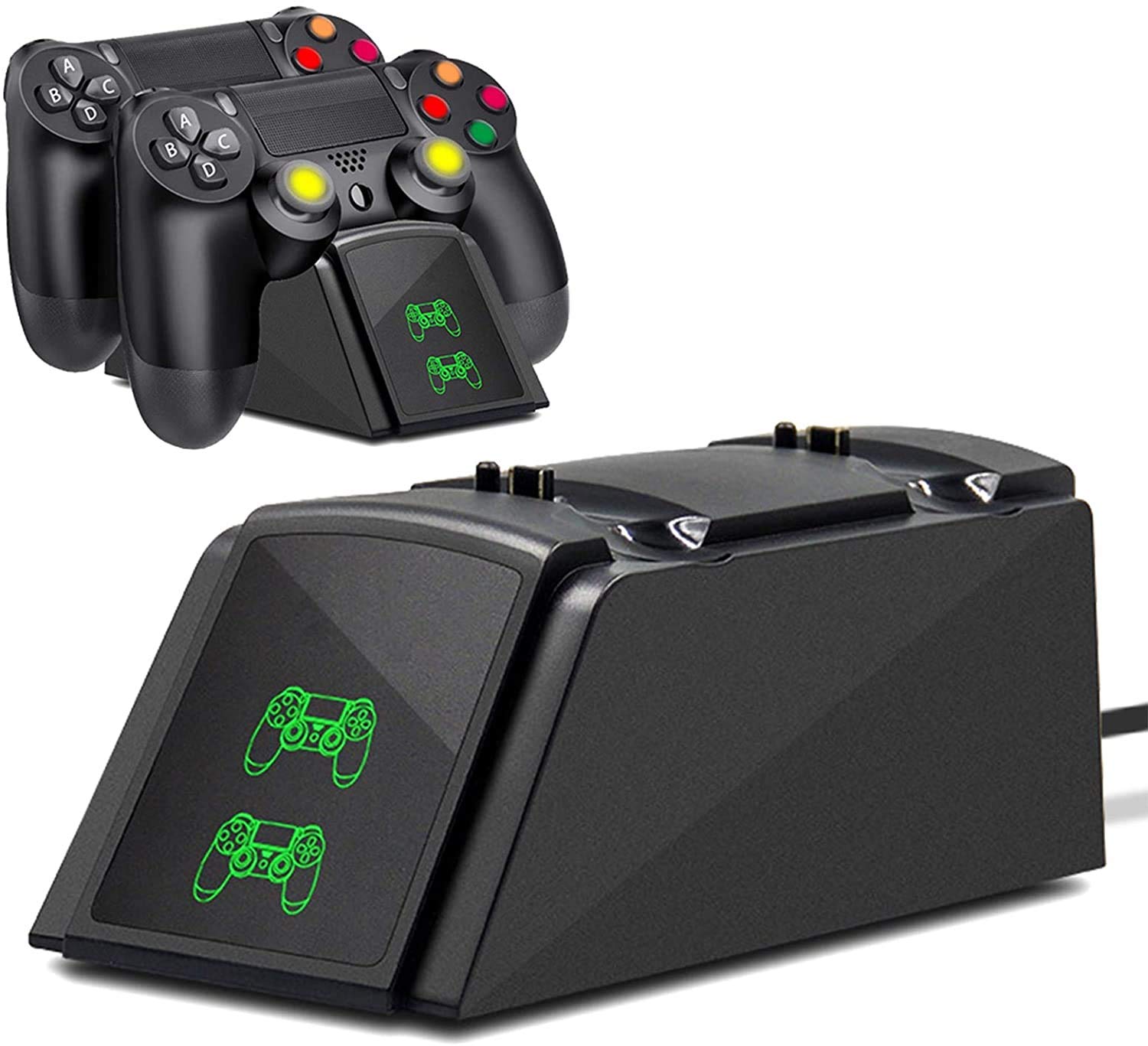 Controller Charger Docking Station, Vergissm Dual Docking Station for Playstation 4/ PS4/ PS4 pro Move Controller