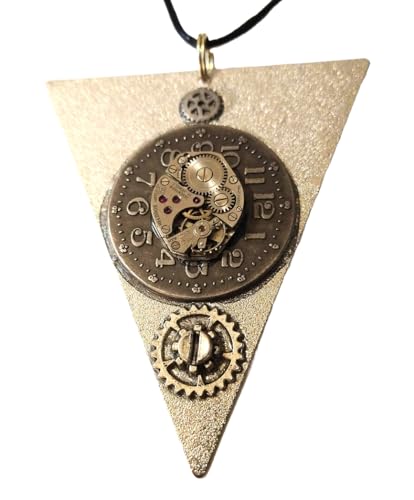 Abstract art deco Fashion Steampunk Necklace vintage gothic fantasy style