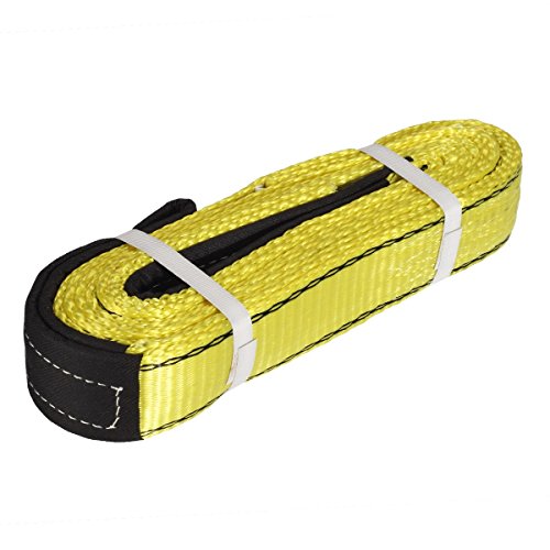 Partsam Premium Crane Towing Strap 12feet x 2inch Durable 3400Dtex - Heavy Duty Web Sling - Corrosion Resistance Polyester Industrial Flat Eye-Eye Ropes
