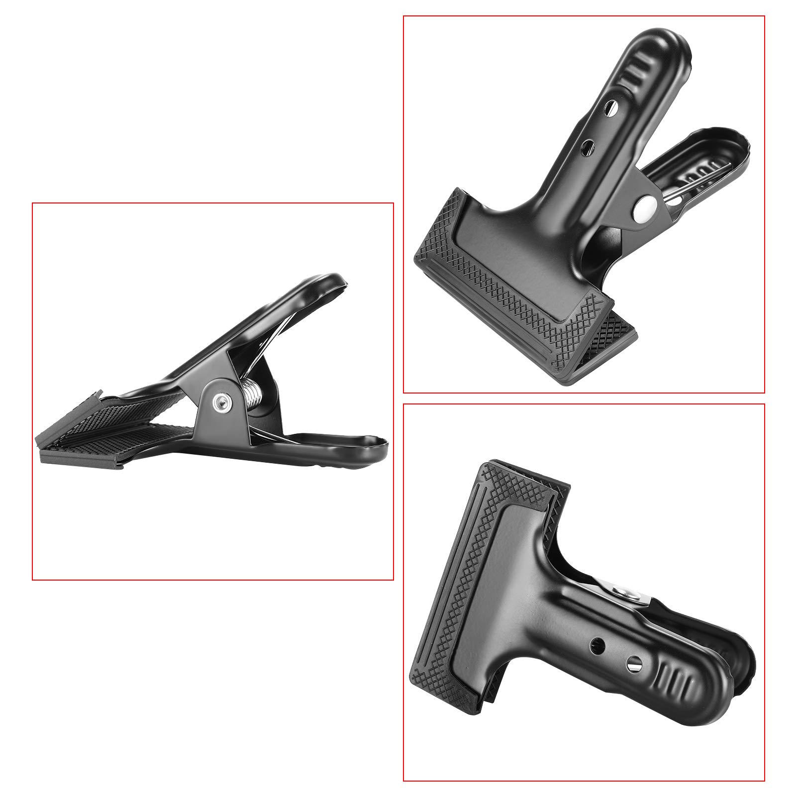 Neewer 10-Pack Set Heavy Duty Muslin Spring Clamps Clips 4 1/4 inch for Photo Studio Backdrops Backgrounds Woodworking