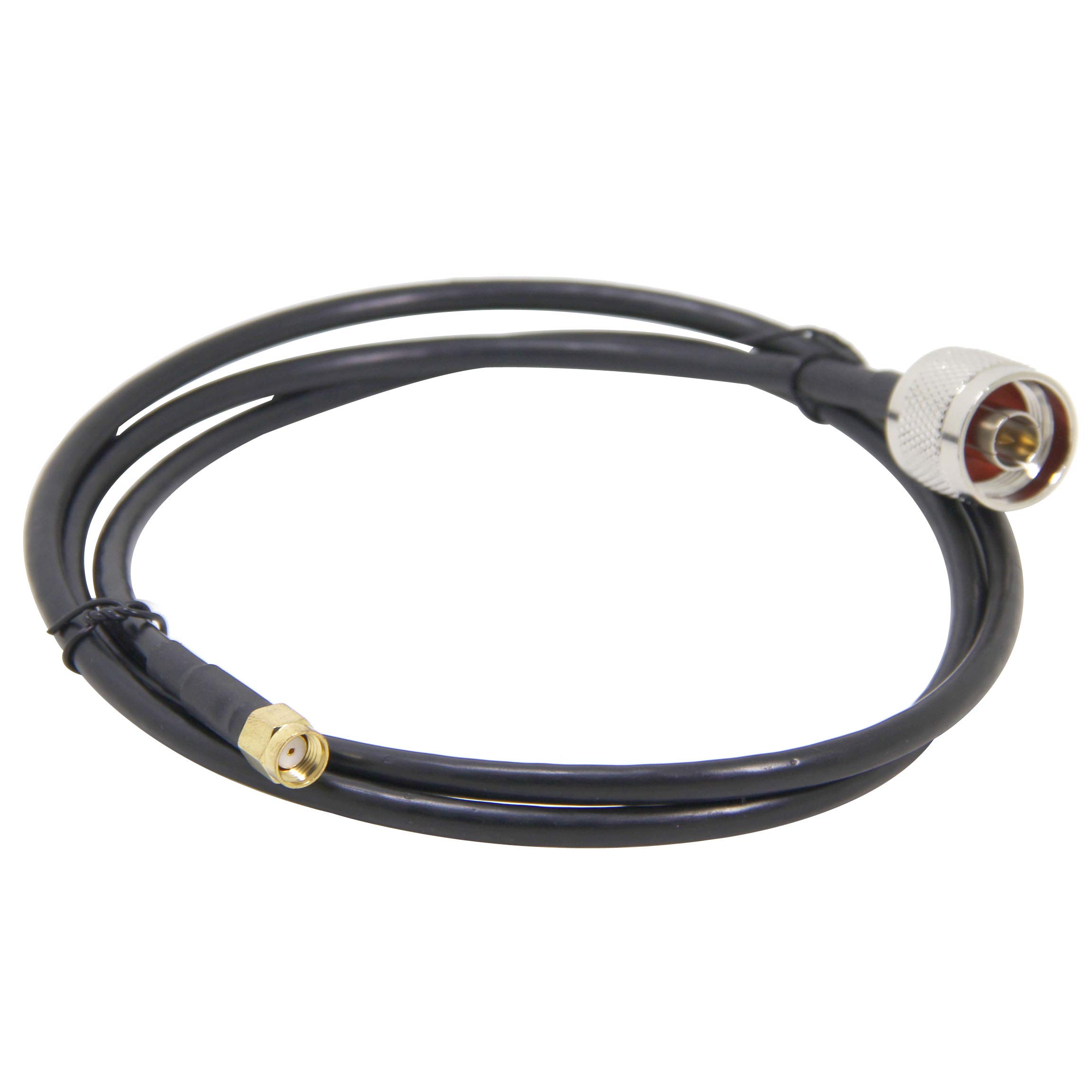 Ultra Low Loss Coax Cable 25ft, Ancable N Type Male Connector to RP-SMA Female Pigtail Cable for Yagi TP-Link 2.4Ghz Omni Antenna, APs, WiFi and ALFA Extender/Transceiver/Repeater/Router/Amplifier