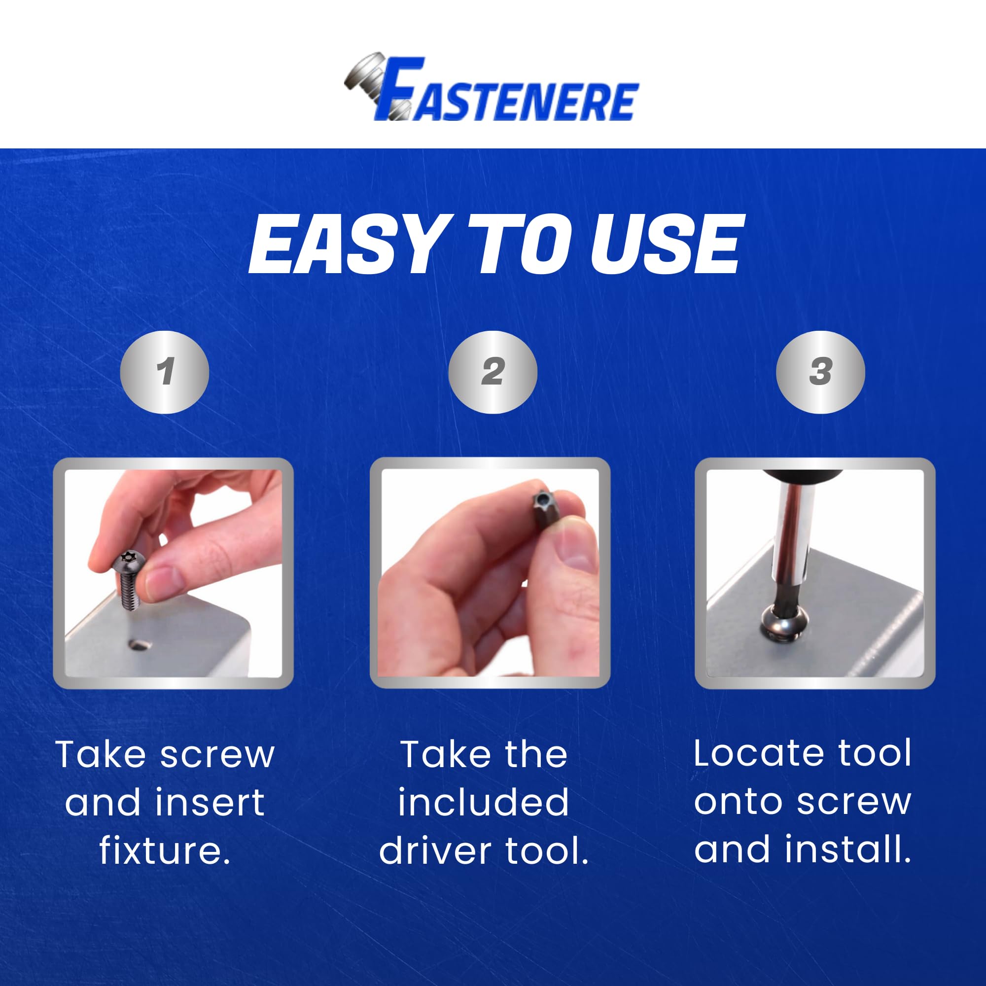 Fastenere Torx Security Machine Screws - 10-32 x 1/2" (25-Pack) Stainless Steel, Tamper-Resistant, Button Head Screws, Bolt Screw for Higher Level of Safety & Theft Prevention