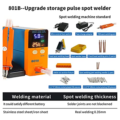 ALSUP BatterySpot Welding Machine AC100‑240V 801B Spot Welder Battery Capacitive Energy Storage Spot Welding Machine