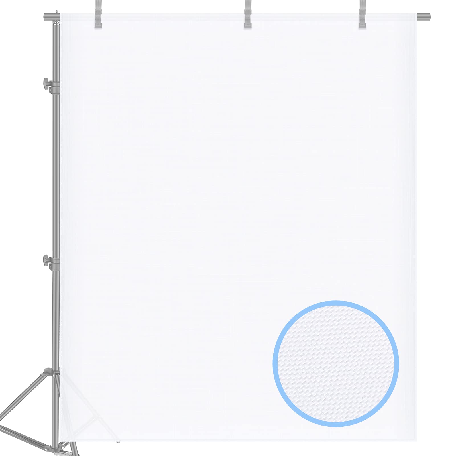 Neewer 2 Yard x 60 Inch/1.8M x 1.5M Polyester White Seamless Diffusion Fabric for Photography Softbox,Light Tent and Lighting Light Modifier