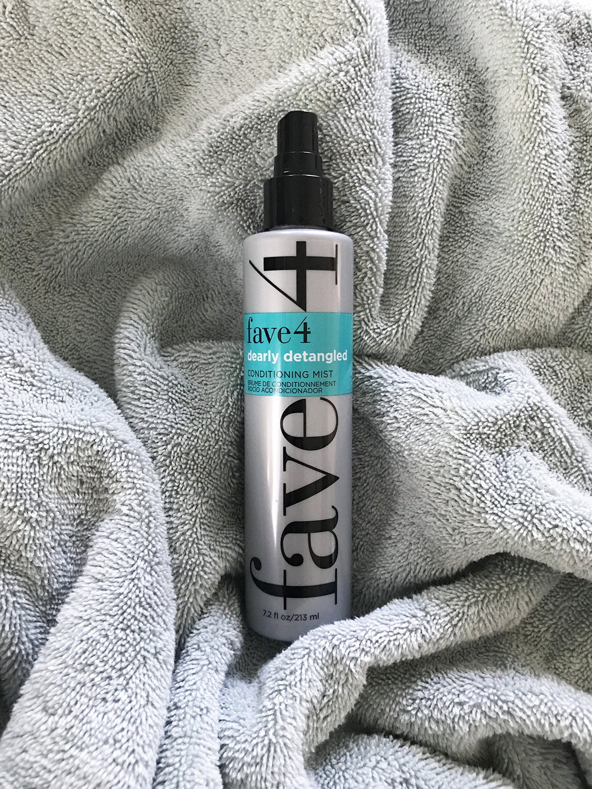 fave4 hair Dearly Detangled Leave In Conditioner & Detangler Spray, Silicone Free, 7.2 fl oz