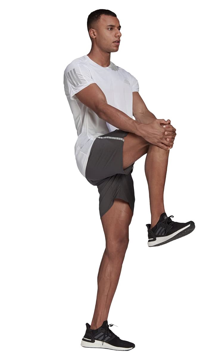 adidas Men's Saturday Split Shorts, Grey, X-Large