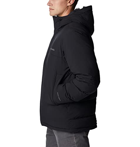 Columbia Men's Aldercrest Down Hooded Jacket, Black, X-Large