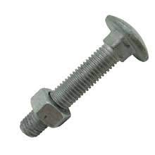 FASTENER DEPOT 1/2inches-13 x 8inches Hot Dipped Galvanized Carriage Bolt w/Nuts, Quantity 25 - by Fastener Depot, LLC