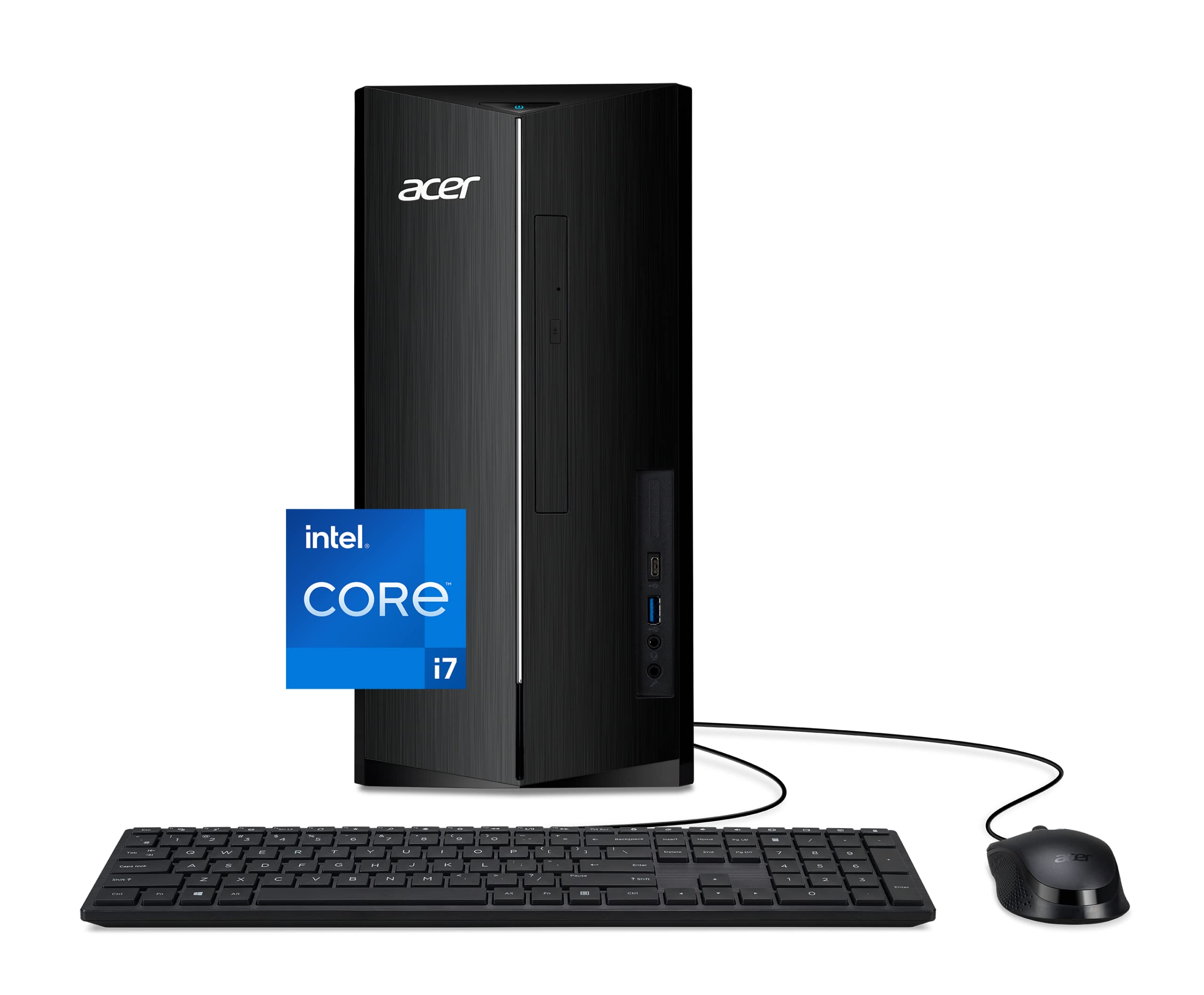 Acer Aspire TC-1760-UR12 Desktop | 12th Gen Intel Core i7-12700 12-Core Processor | 16GB 3200MHz DDR4 | 512GB SSD | 1TB HDD | 8X DVD | Intel Wireless Wi-Fi 6E AX211 | Bluetooth 5.2 | Windows 11 Pro