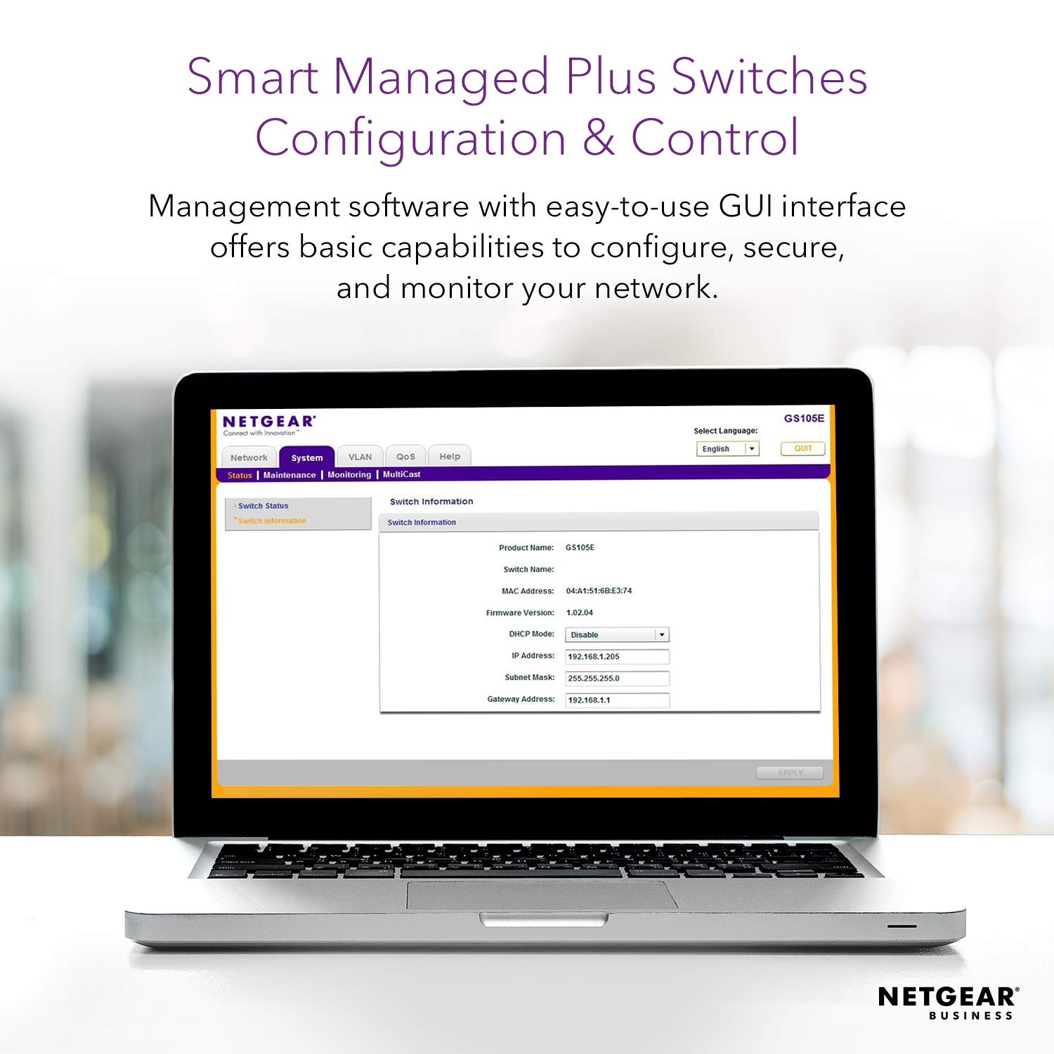 NETGEAR Gigabit Smart Managed Plus Switch