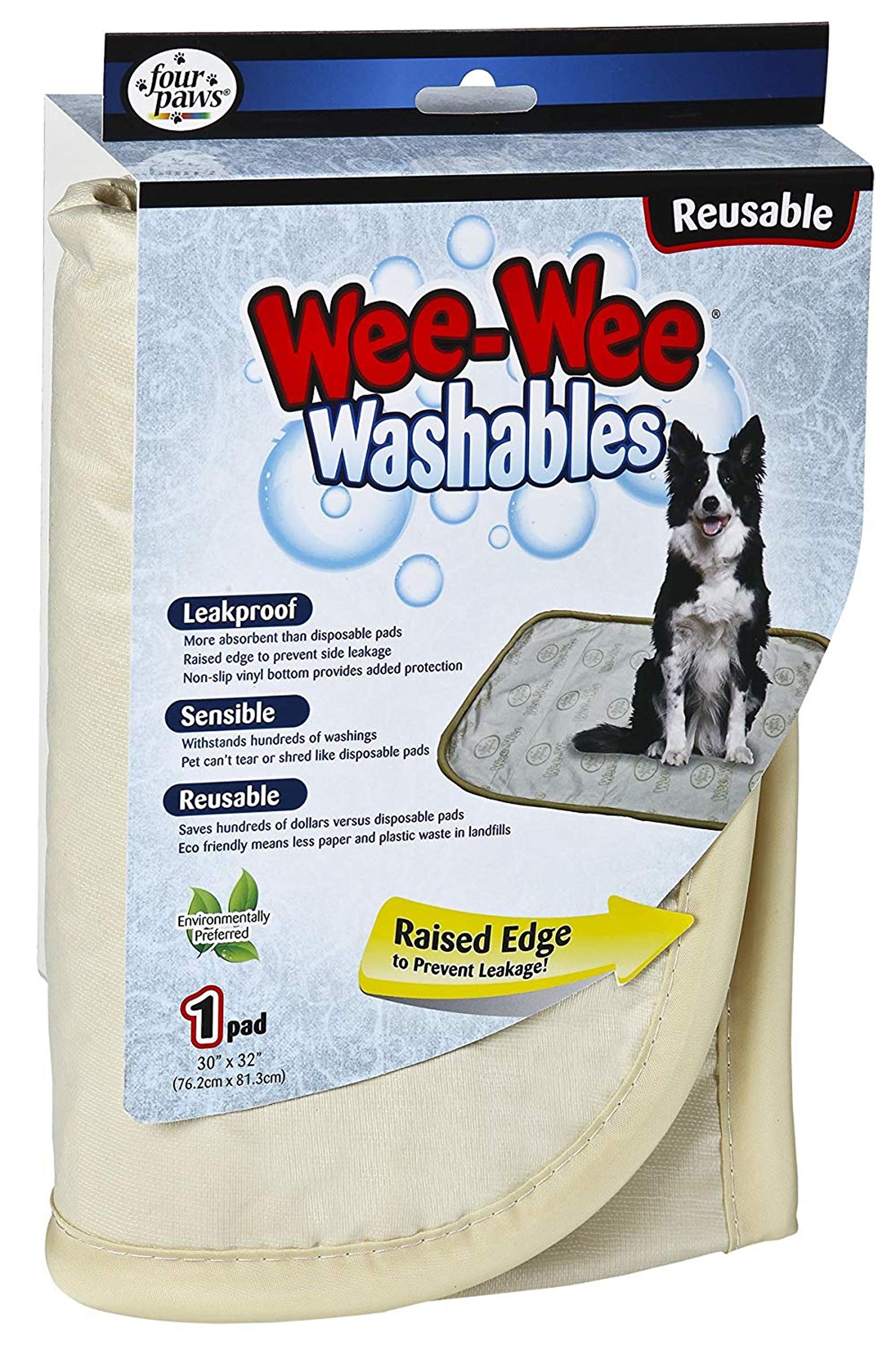 Four Paws Wee-Wee Washable Puppy Pad 30 X 32 Inches (1 Count)