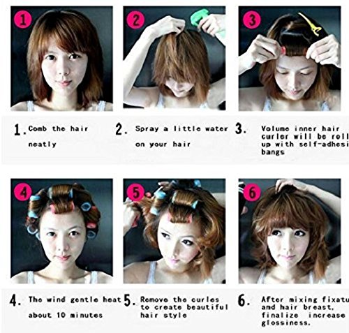 Self Grip Holding Rollers Hairdressing Curlers Hair Design Sticky Cling Style For DIY Or Salon By Kamay's (30mm/1.2" Medium Size 12PCS)