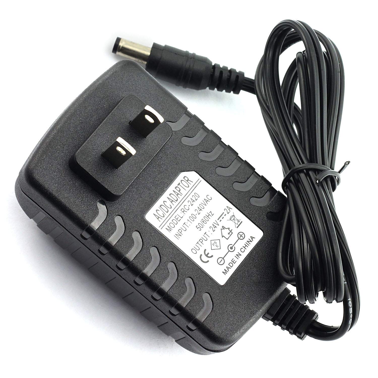 Ruiling 1pc 24V 2A Power Supply Adapter 100V-240V AC/DC Switching AC/DC Power Adapter Charger with US Plug