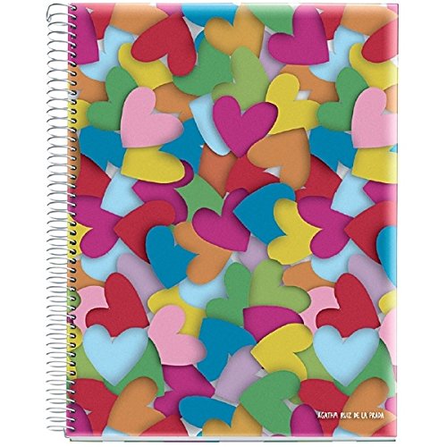 Agatha Ruiz de la Prada for Miquelrius Notebook, Confetti (8.5" x 11", 4-Subject, College Ruled)
