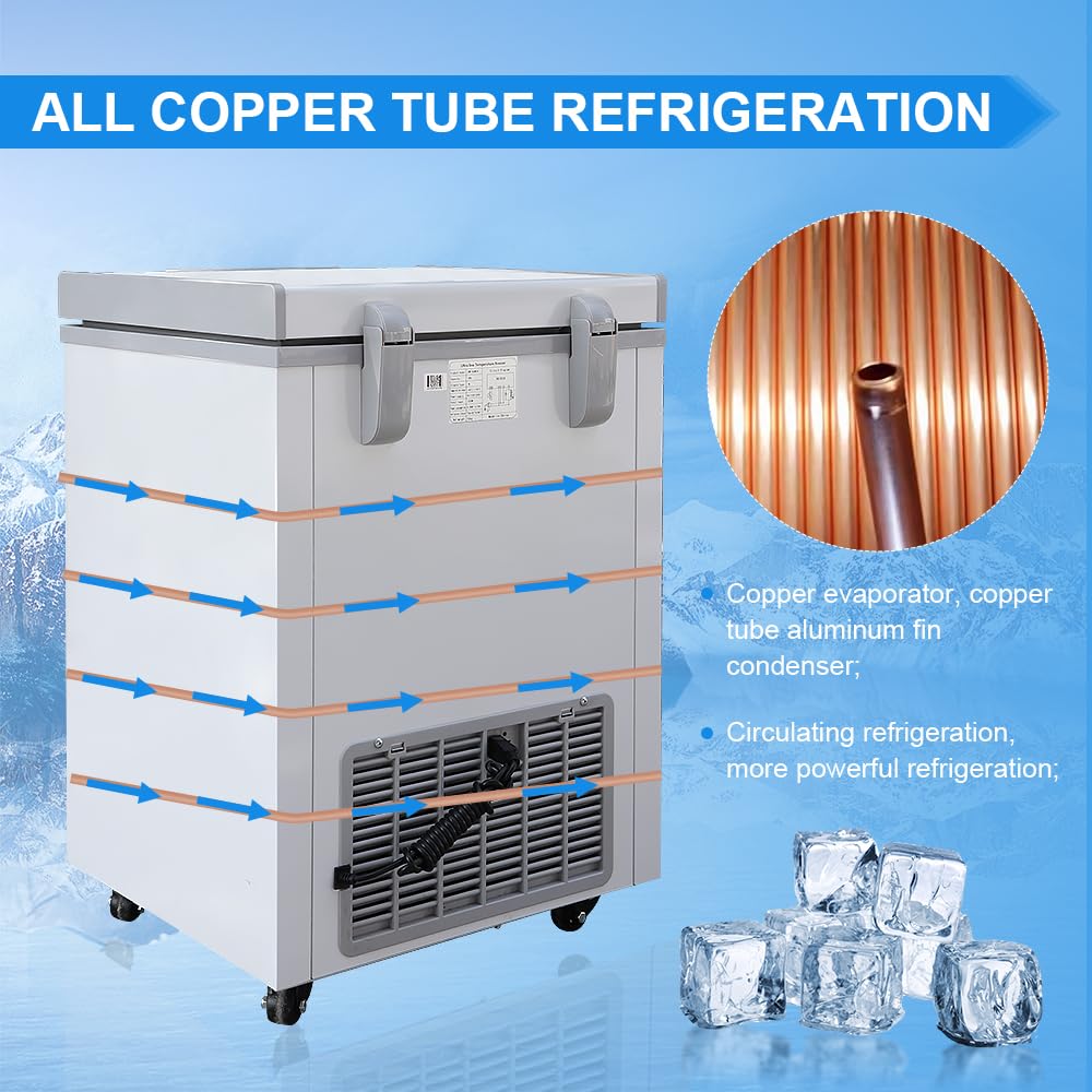 HNZXIB -86° Ultra Low Temperature Freezer Lab 28L,Lab Freezer for Laboratory Sample Storage,Ultra Low Temp Freezer,Ultra Low Temperature Freezer Lab Freezers Low Temperature Freezer Lab Refrigerators
