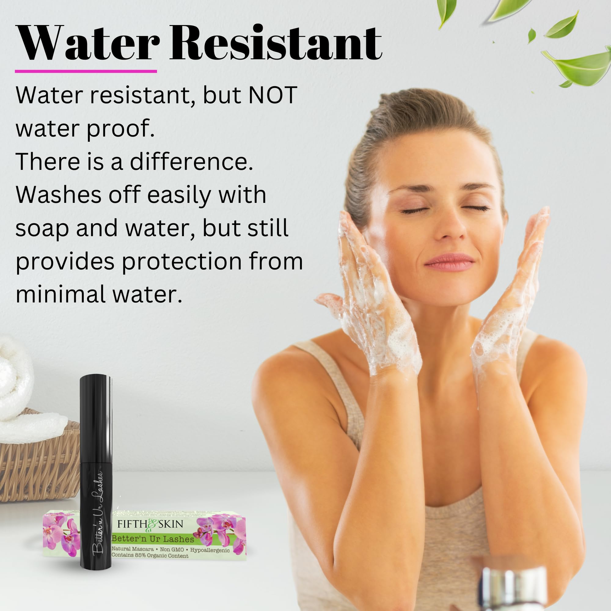 Fifth & Skin BETTER'N UR LASHES Natural Mascara | 100% Natural (Black)