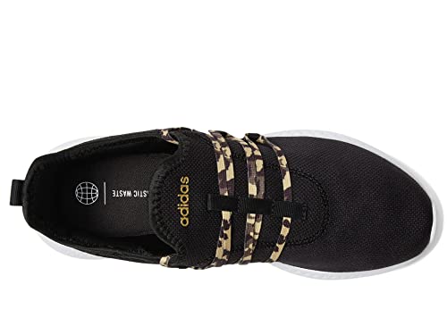 adidas Women's Puremotion Adapt 2.0 Running Shoe, Core Black/Core Black/Gold Metallic, 7