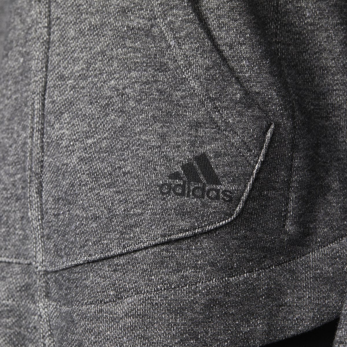adidas Women's Athletics Sport 2 Street Full Zip Hoodie, Medium Grey Heather, Small