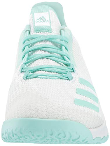 adidas Women's Crazyflight Bounce 2 Shoes, White/Clear Mint/Clear Mint, 14 M US