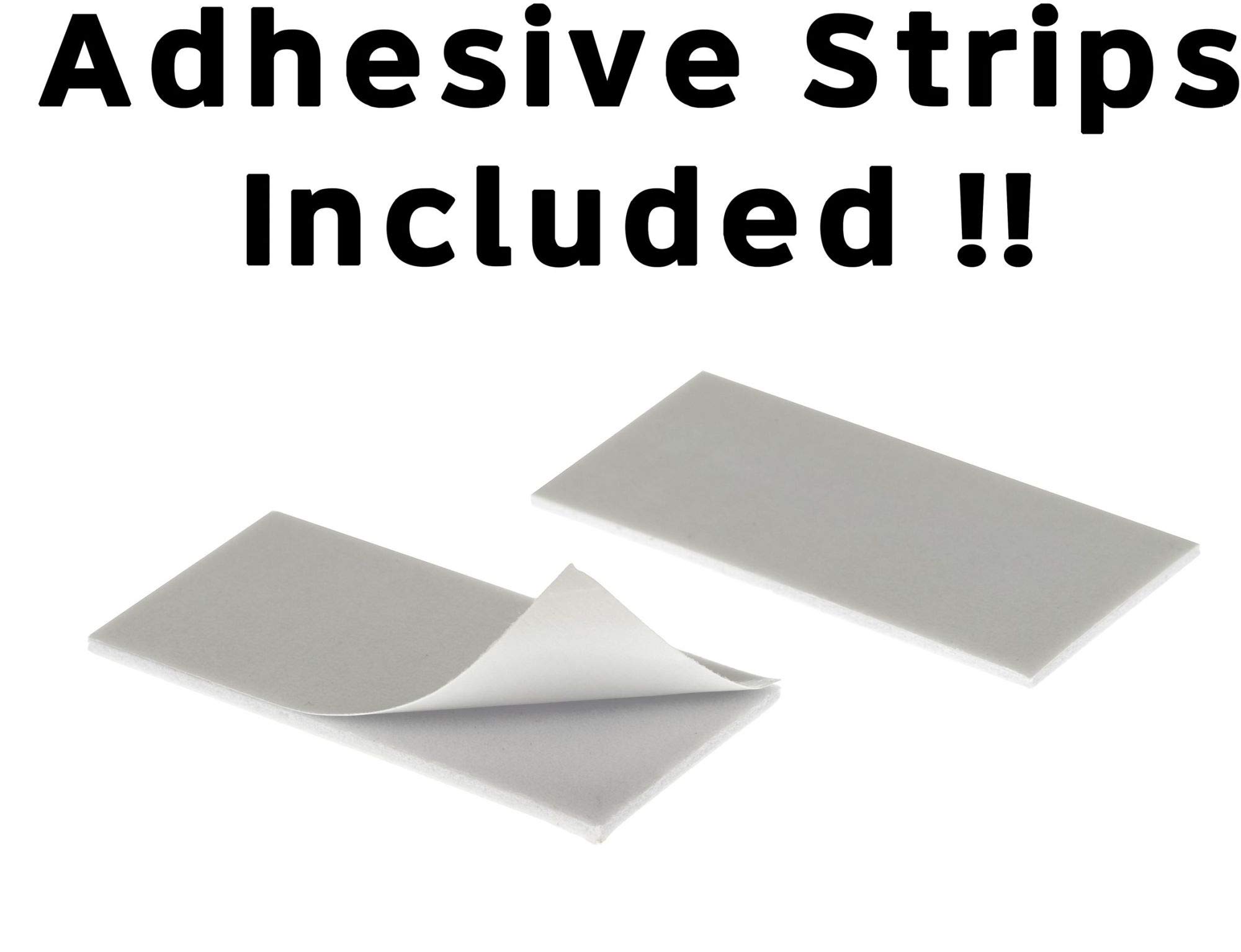 Alpine Industries No Smoking Sign - Visible Black Wall/Door Placard w/Adhesive Back, White Text for Smoke Free Restaurants, Offices & Gas Stations 3x9 inches