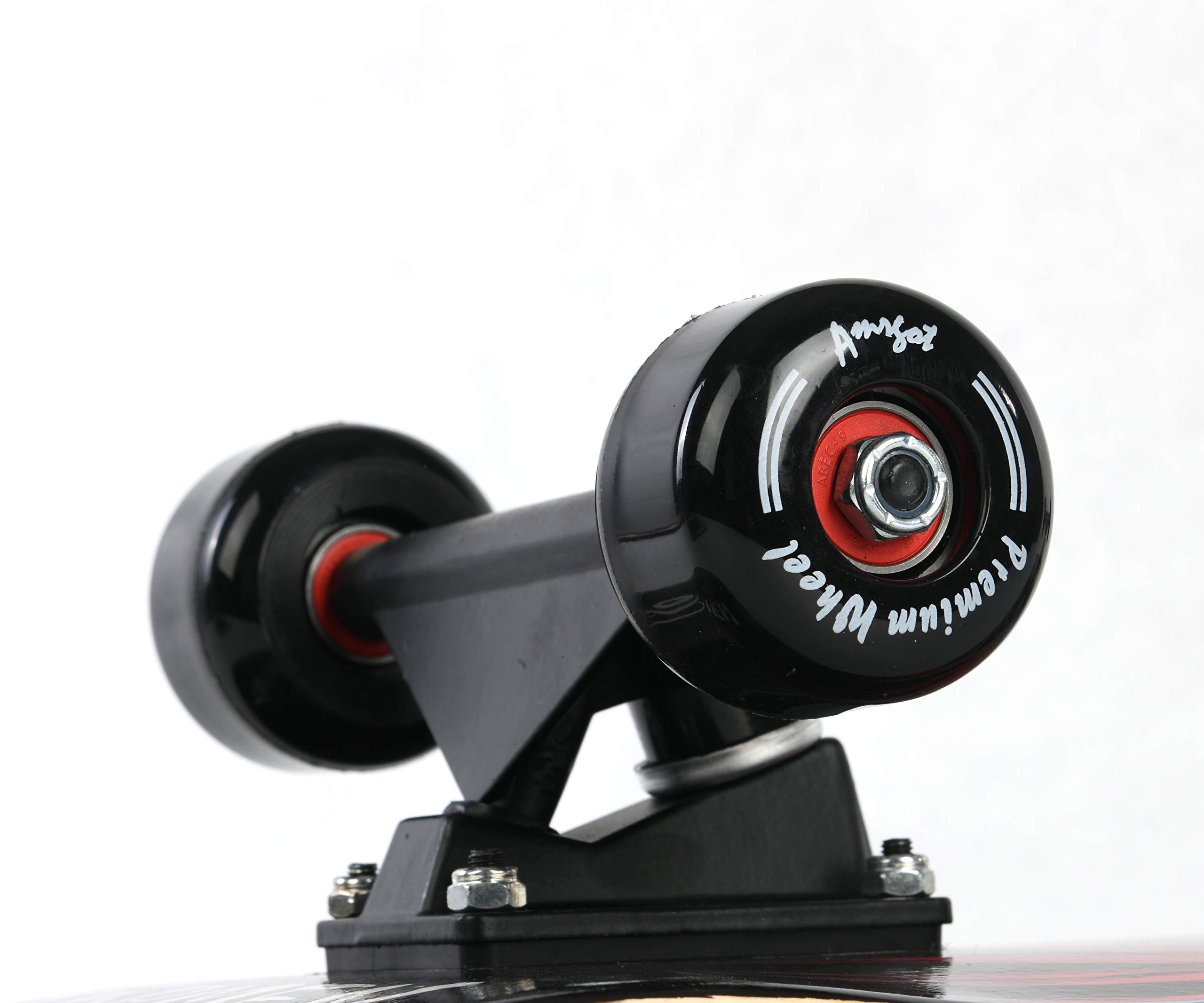 Amrgot Skateboards for Beginners,31 * 8 inches Complete Skateboards for Kids,Boys,Girls and Adults,7 Layer Maple Wood,Double Kick Deck Concave Standard and Tricks Skateboard
