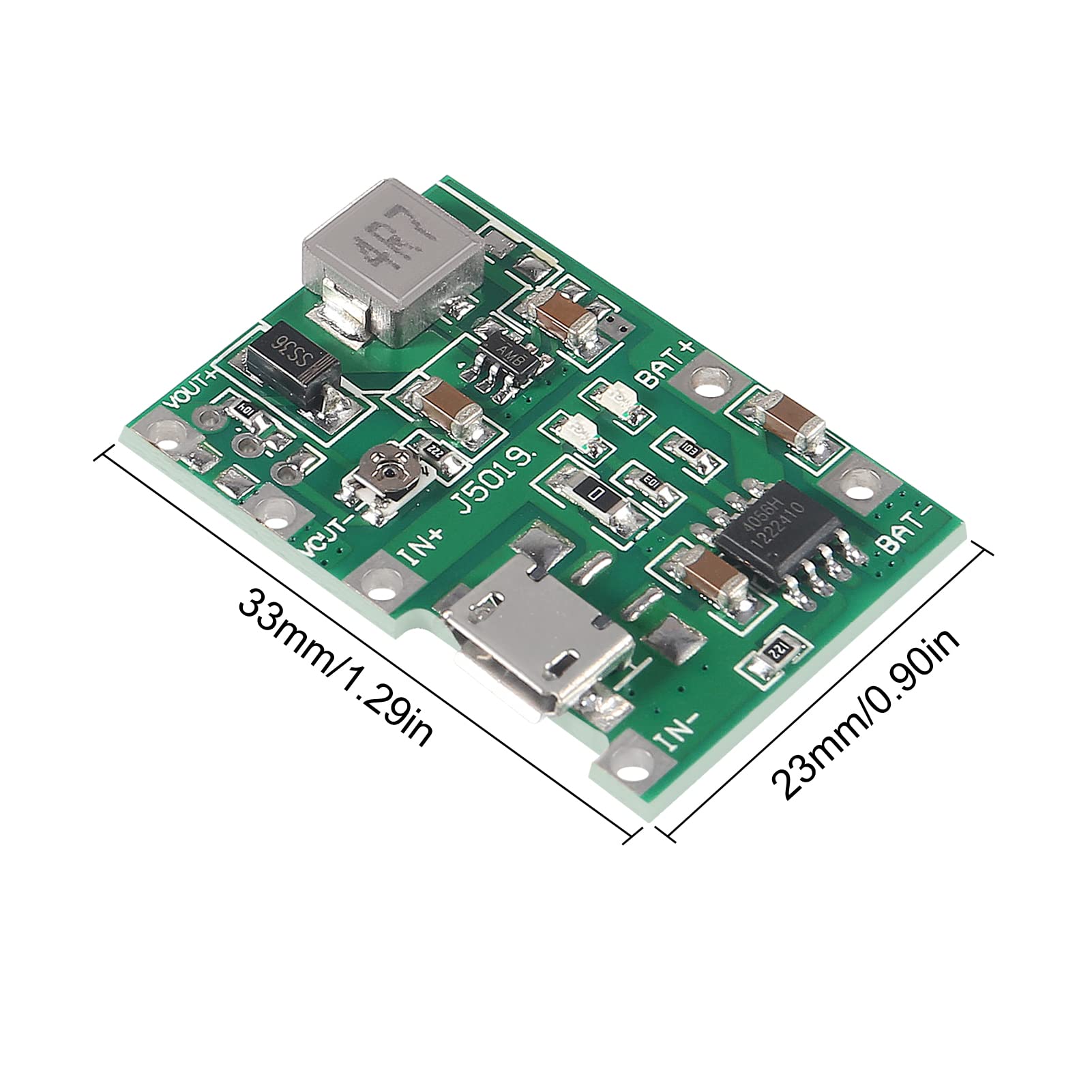 ALMOCN 12pcs 18650 18650 Lithium Li-ion Battery Charger Module 2A USB TP4056 Adjustable Boost Module DC-DC 3.7V to 5V 9V 12V Step Up Boost Module DIY Kit Parts