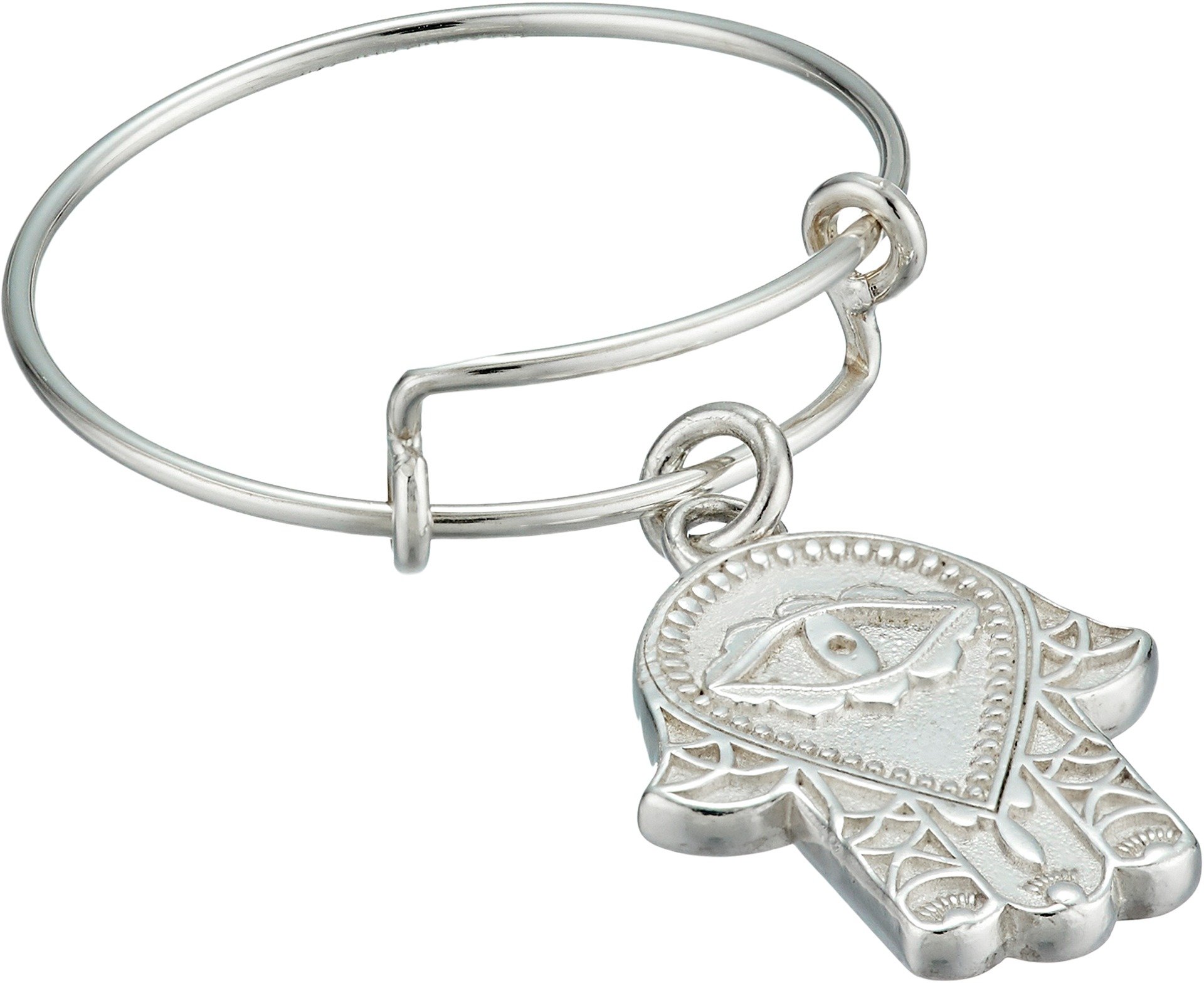 Alex and Ani Women's Expandable Wire Ring Hand of Fatima, Sterling Silver