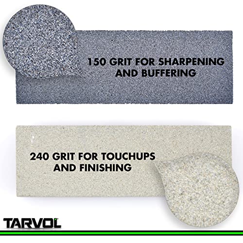 Combination Knife/Tool Sharpening Stone (2 Sided - Ultra Fine & Medium Grit) - Rectangle Sanding Stone Block - Perfect for Sharpening & Polishing Knives, Tools, Bits, Chisels