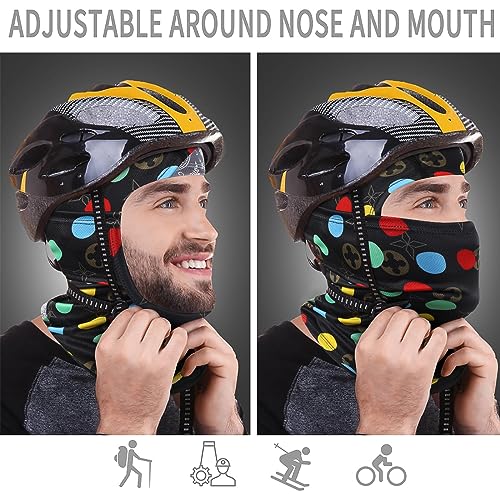 Achiou Ski Mask for Men Women, Summer Balaclava Face Mask, Shiesty Mask UV Protector Lightweight for Motorcycle Snowboard