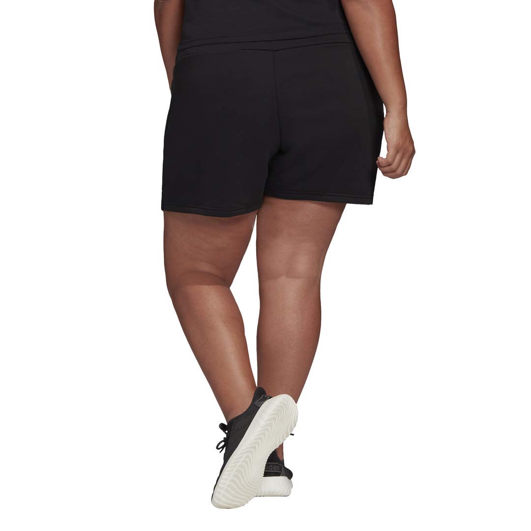 adidas womens Essentials Shorts Black/White 3X