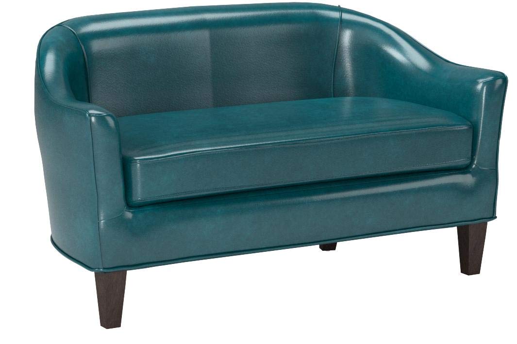 Christopher Knight Home Justine Leather Loveseat, Teal