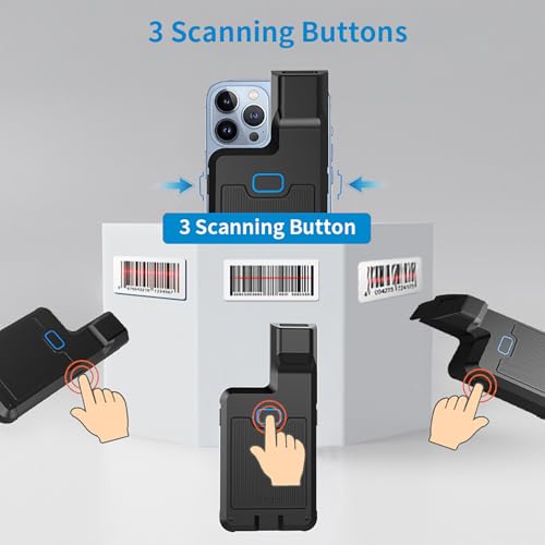 Barcode Scanner, Barcode Scanner Barcode Scanner Portable with Design for Accurate and Fast Scanning (2D Barcode)