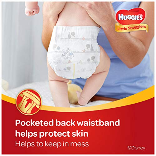 Huggies Little Snugglers Baby Diapers, Size 3, 162 Count, Unscented, Hypoallergenic, DryTouch Liner, Pocketed Waistband, Wetness Indicator, Double Grip Strips