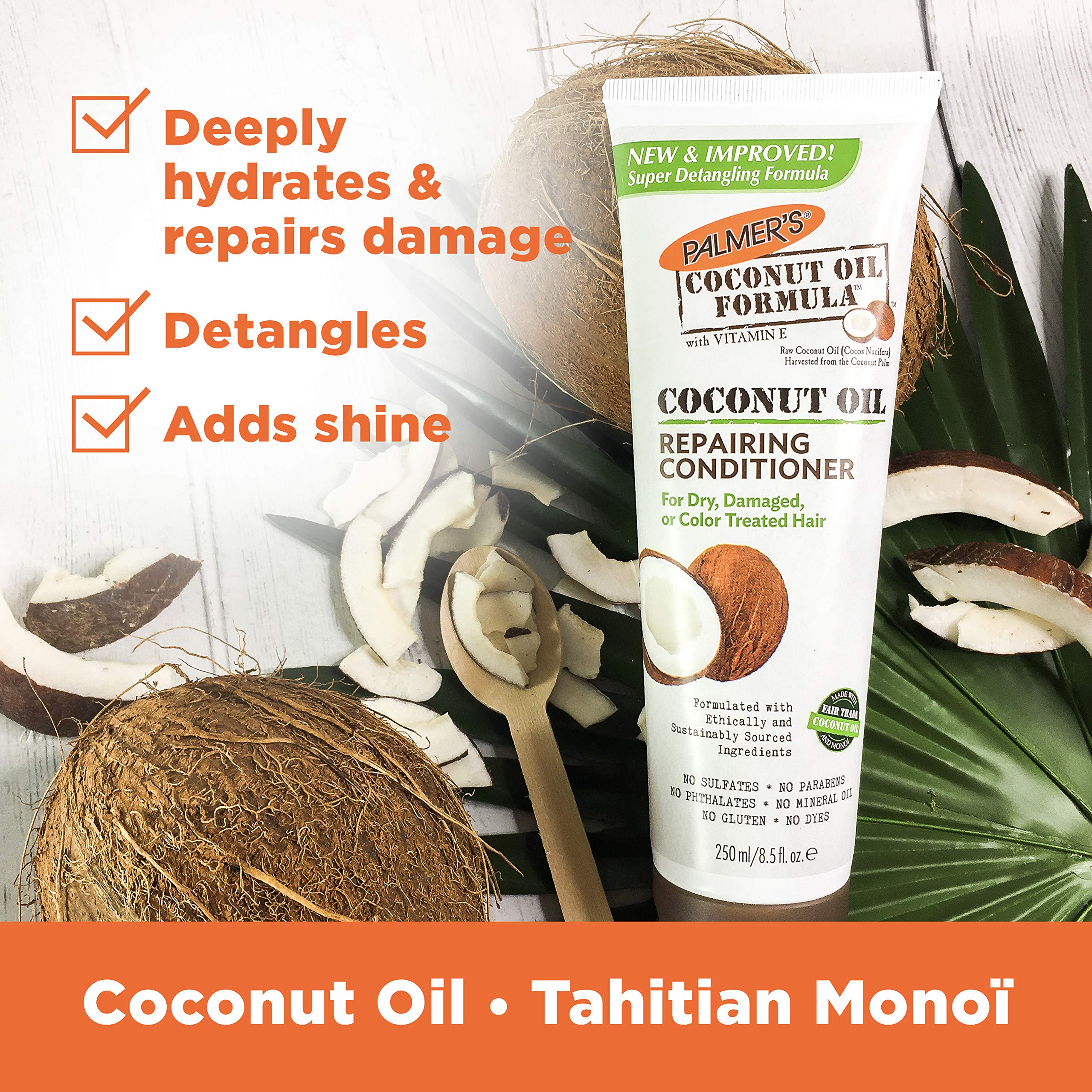 Palmer's Coconut Oil Formula Repairing Conditioner, 8.5 Ounce (Pack Of 3)