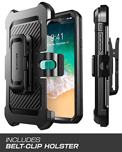 SUPCASE Unicorn Beetle Pro Series Case Designed, with Built-In Screen Protector Full-Body Rugged Holster Case for iPhone XR 6.1 Inch (2018 Release) (Black)