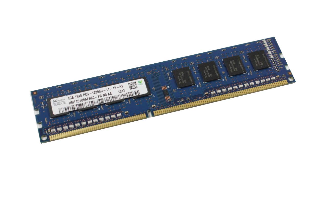 Hynix 4GB PC3-12800U DDR3-1600 1RX8 Non-ECC UDIMM Memory HMT451U6AFR8C-PB