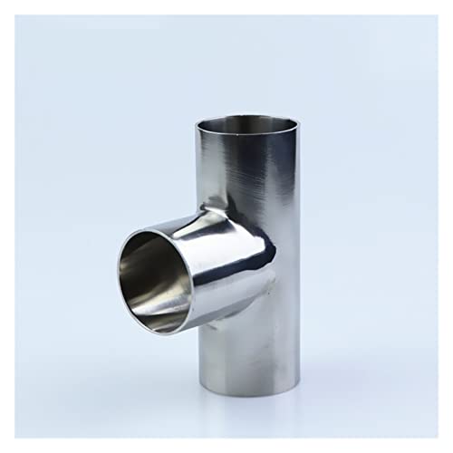 C'EsTBon 16/19/22/25/28/32/38/45/51/63/76/102mm Pipe OD Butt Weld Tee 3 Way Connector Sanitary Pipe Fitting SUS304 Stainless Homebrew Joyous (Size : 45mm Pipe OD)