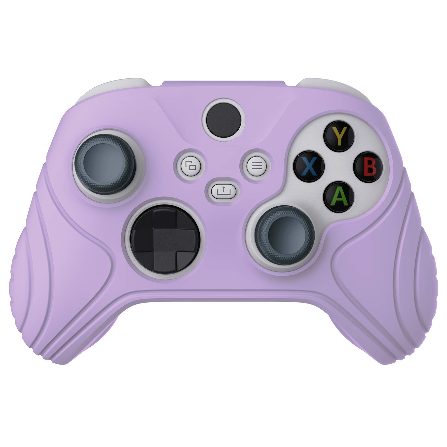 eXtremeRate PlayVital Samurai Edition Mauve Purple Anti-slip Controller Grip Silicone Skin for Xbox Core Controller, Ergonomic Protective Case Cover for Xbox Series S/X Controller w/Thumb Grips