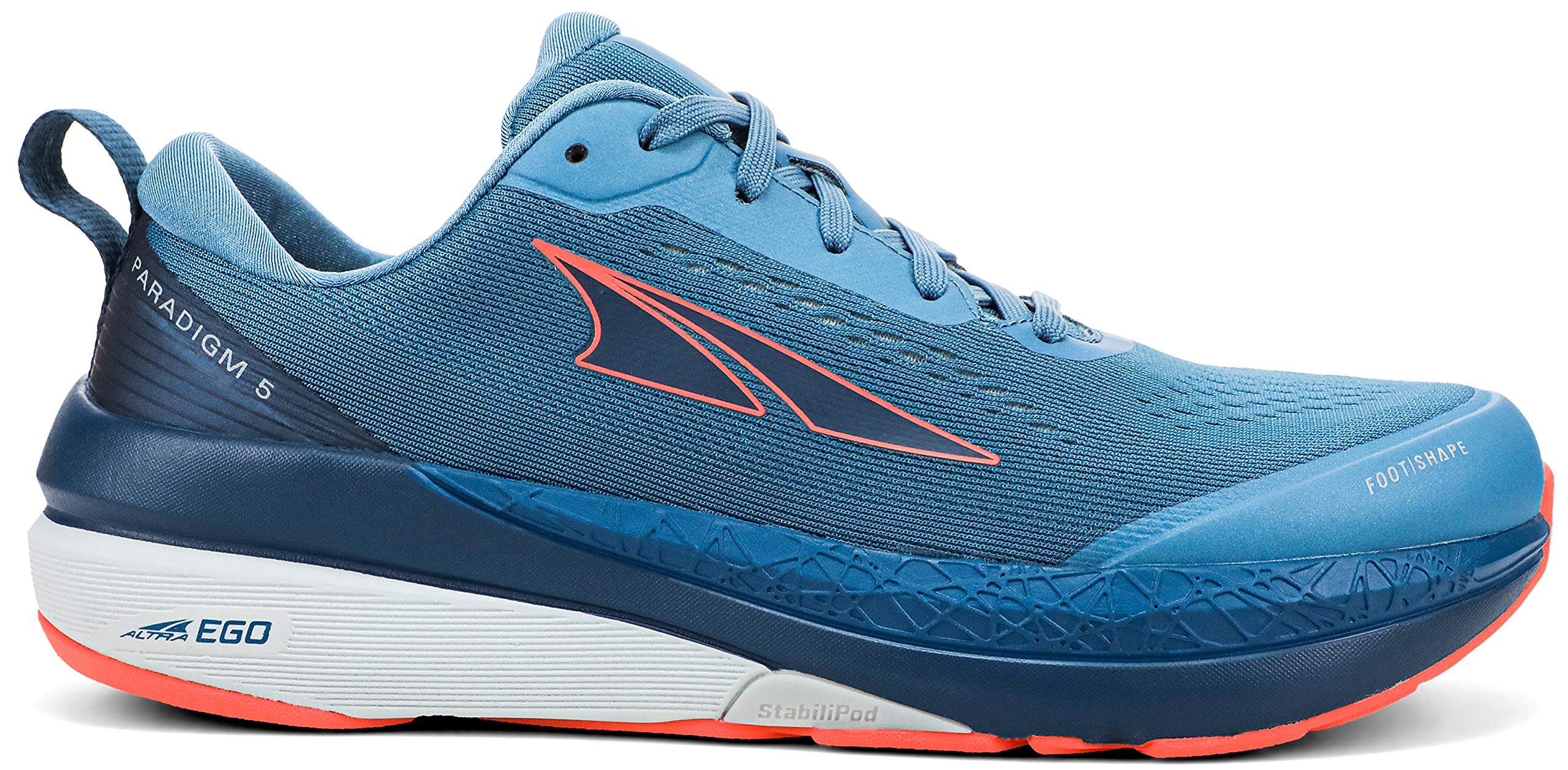 ALTRA Women's AL0A4VQY Paradigm 5 Running Shoe, Blue/Coral - 7 M US