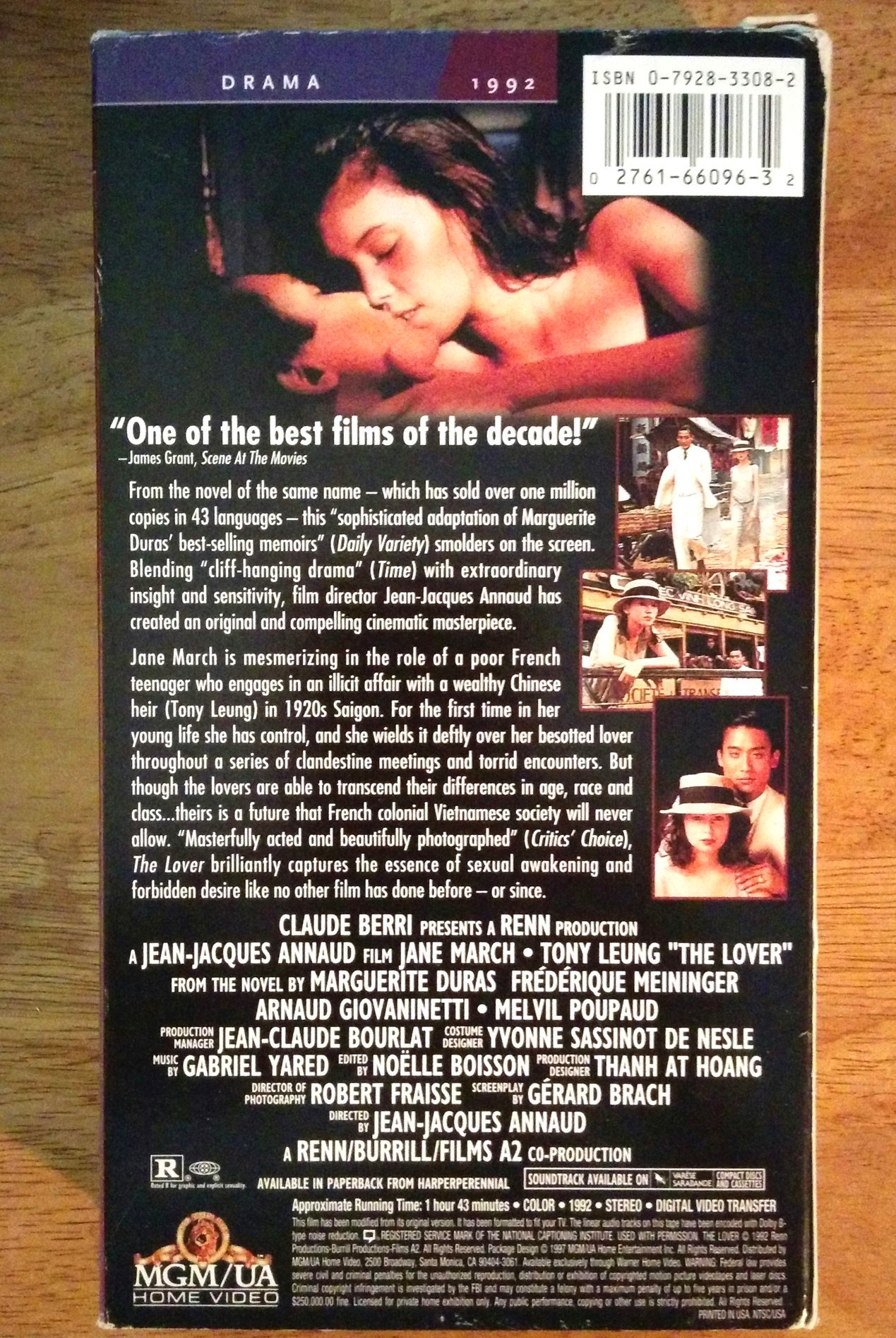The Lover VHS, 1992
