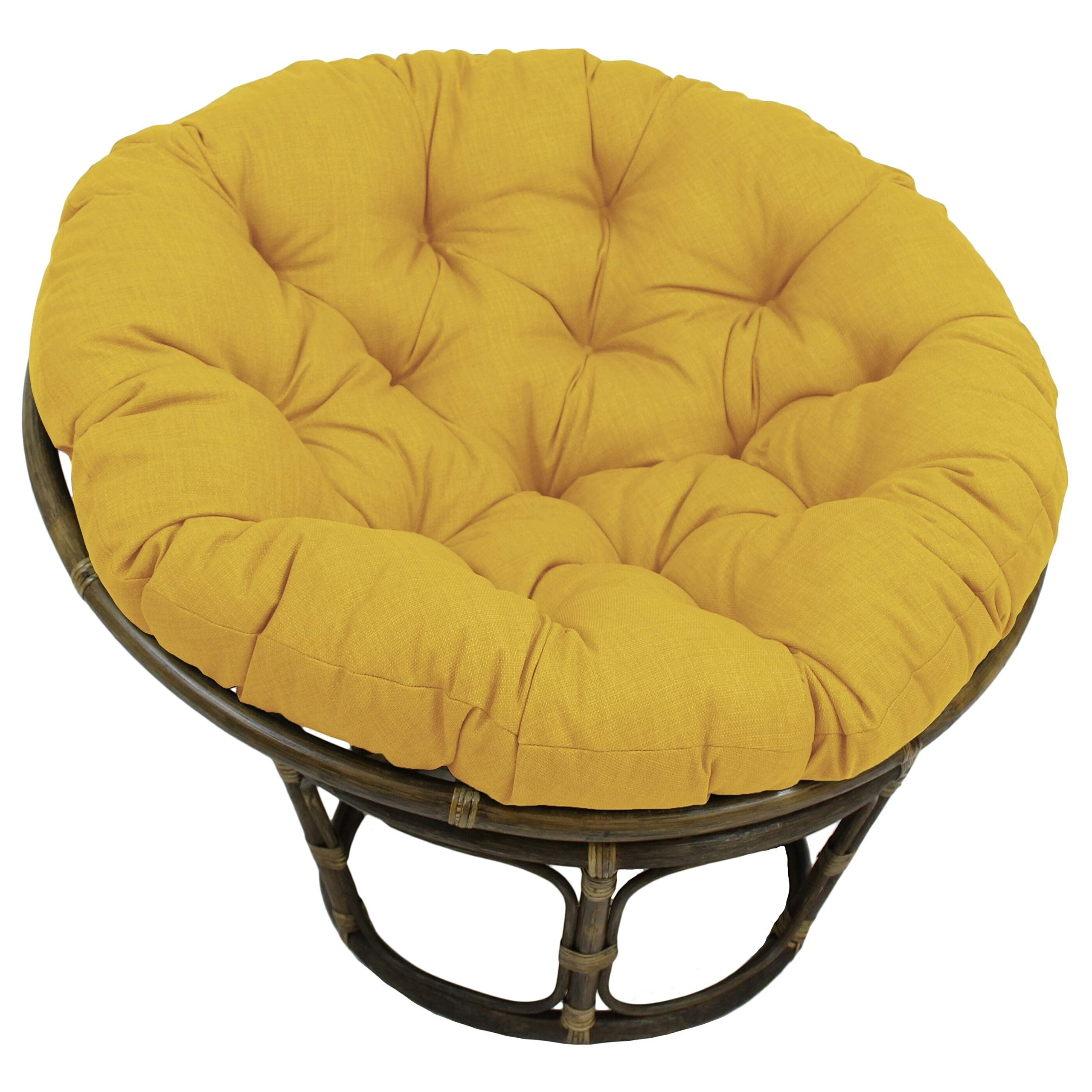Blazing Needles 52-inch Indoor/Outdoor Papasan Cushion (Cushion Only) Sea Blue Specialty