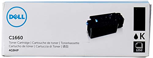 Dell 4G9HP Toner Cartridge C1660w Color Printer,Black