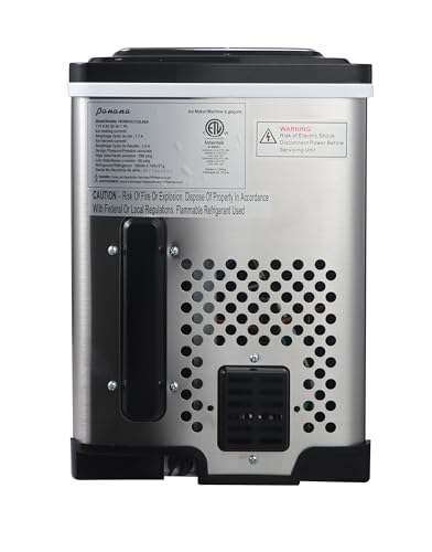 Panana Smart Countertop Ice Makers,Automatic Clean,Portable Ice Maker 9 Cubes Ready in 7-10min,26lbs/24H,for Home Kitchen Party Camping,Silver