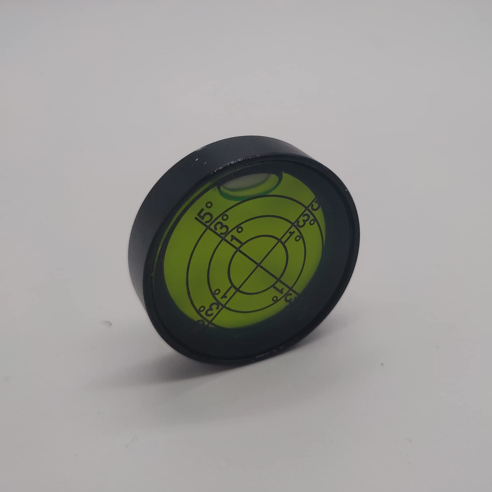 Aluminium High Precision Horizontal Leveler Bead Bubble Level Tool Circle Round Diameter 1.2 Inch 30mm (Black,Green)