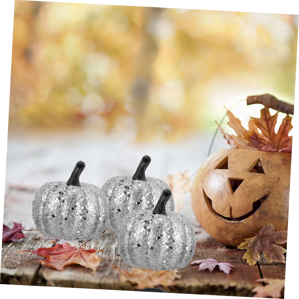 ABOOFAN 30 Pcs Foam Pumpkin Mini Pumpkins for Decorating Small Pumpkin Decor Artificial Pumpkins for Table Decor Artificial Pumpkins Bulk Fake Pumpkins Harvest Pumpkins Model Dining Table