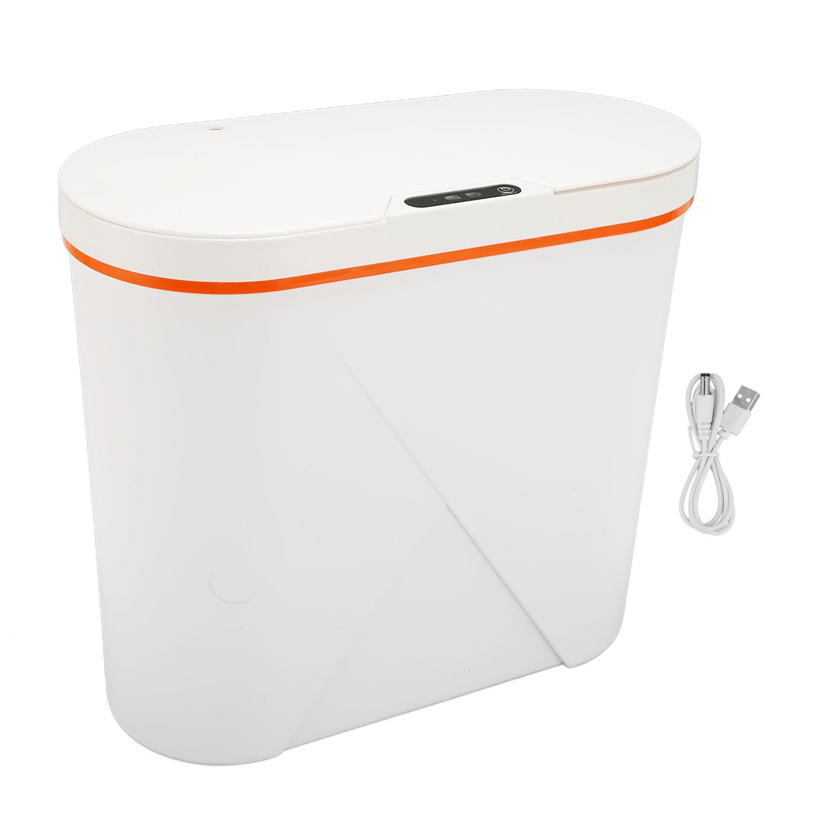 Aroma Home Diffuser Auto Trash Can Bathroom Crack Deodorizer 15L White Minimalistic Plastic Fragrant Room Diffuser Home Freshness Garbage Scent Restroom Wastebaskets