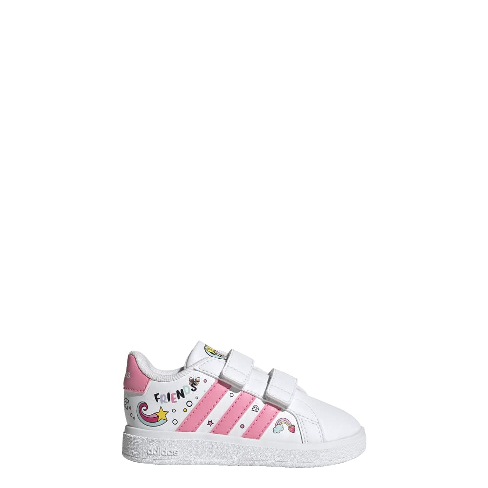 adidas Minnie Mouse Grand Court Shoes Kids', White, Size 10K