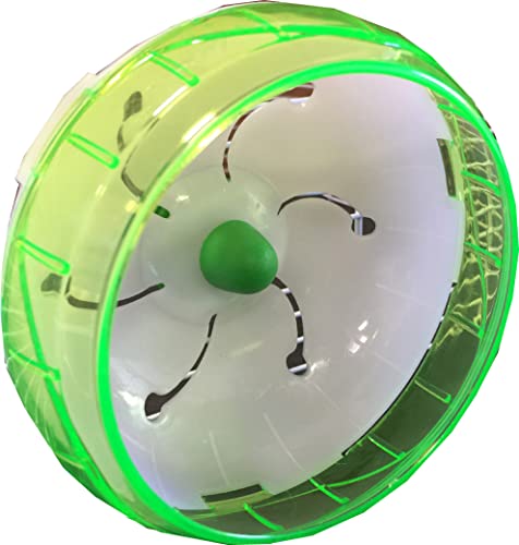 Deluxe 2-Tiers Acrylic Dwarf Hamster Home Mouse Gerbil Palace Rat Habitat Cage Running Wheel Water Bottle Food Bowl (19" x 12" x 11"H, Acrylic Clear)